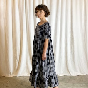 High Waist Ruffle Hem Maxi Dress Sewing Pattern - Etsy Canada