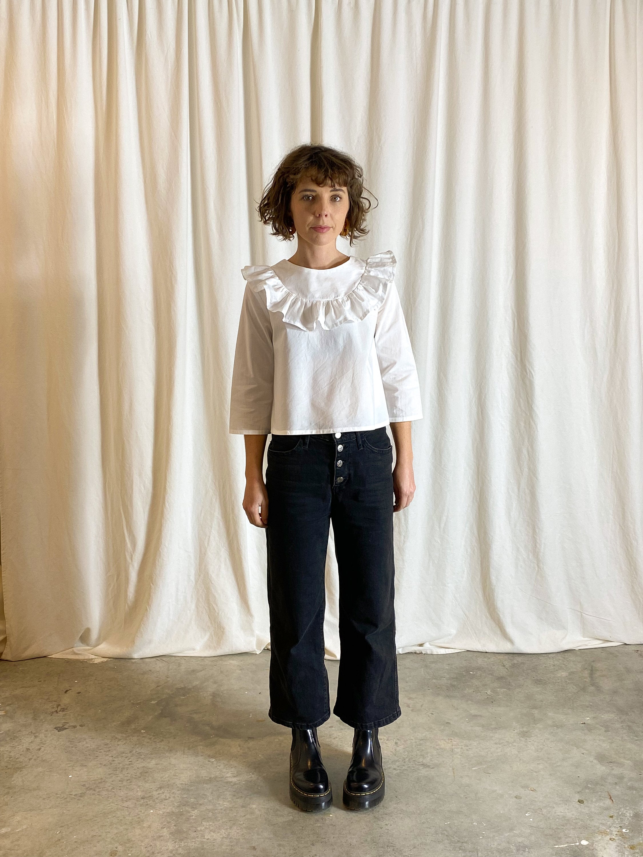 Ruffle Collar Dress / Top Sewing Pattern | Etsy Canada