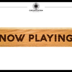 NOW PLAYING Wooden Vinyl Record Display Stand/storage Laser Engraved ...