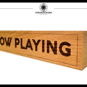 NOW PLAYING Wooden Vinyl Record Display Stand/storage Laser Engraved ...