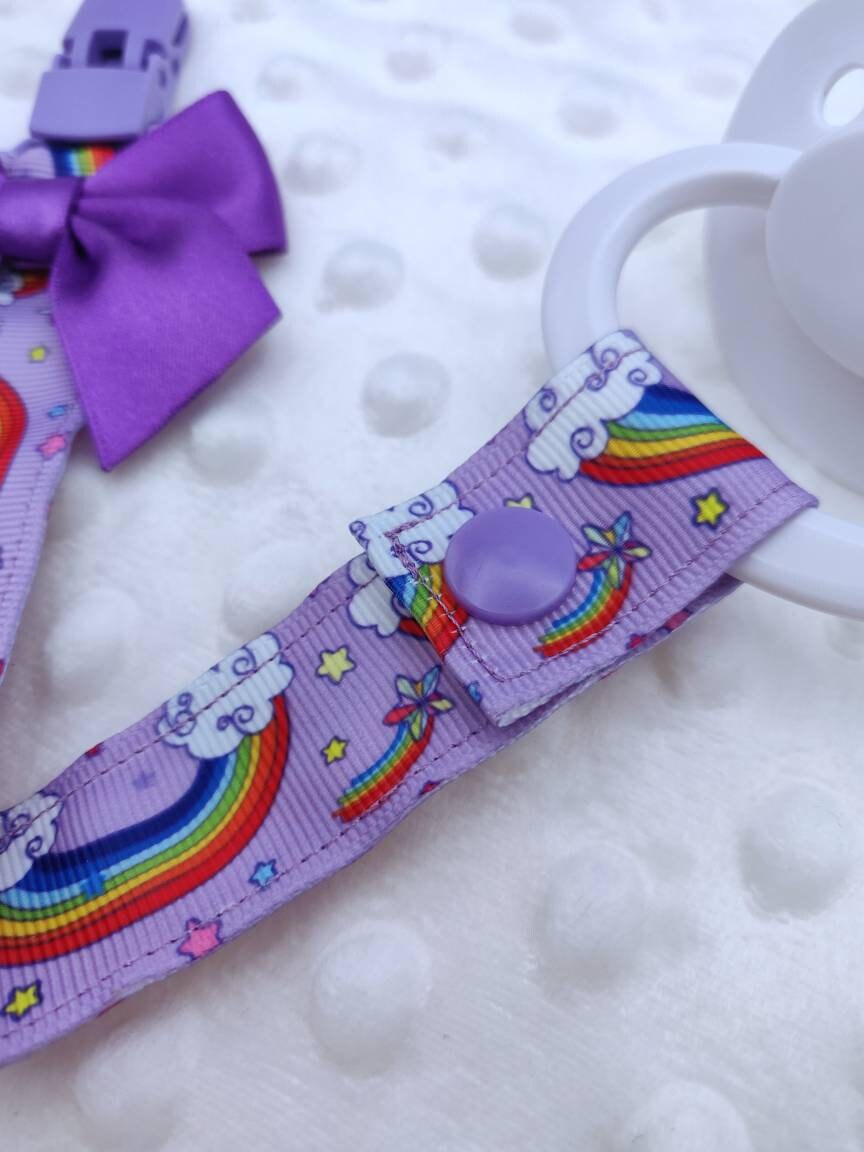 Purple Adult Pacifier Clip ABDL Little Space Agere - Etsy