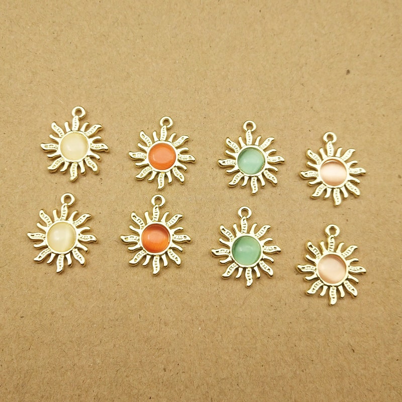 Sun Charm - Etsy