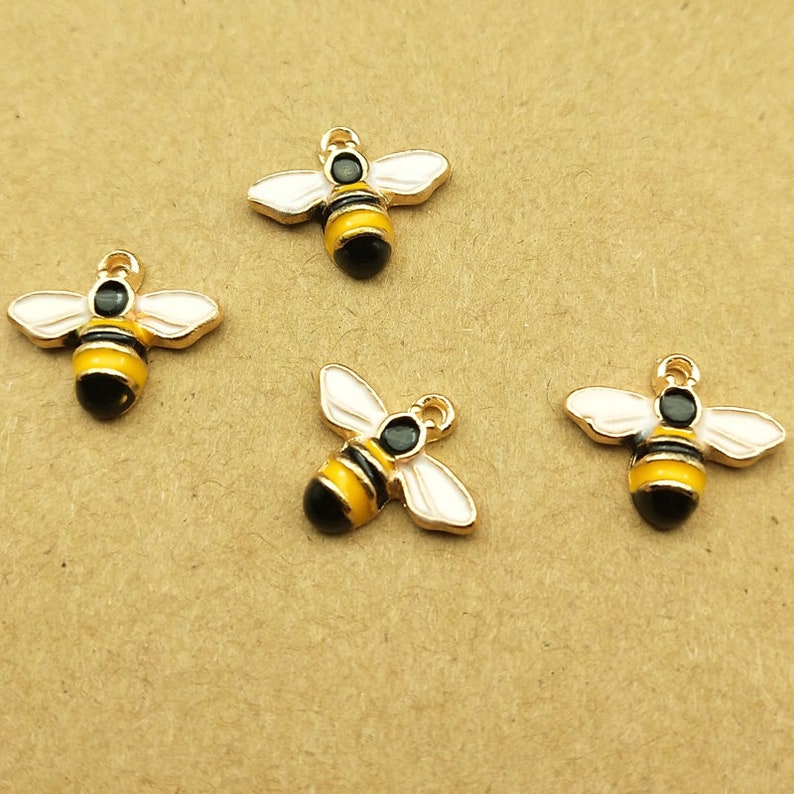 10PCS 1215MM Bee Charms Honeybee Charm Insect Charm - Etsy