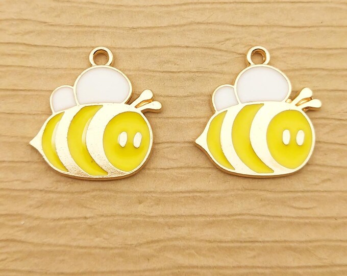 10PCS 1215MM Bee Charms Honeybee Charm Insect Charm - Etsy