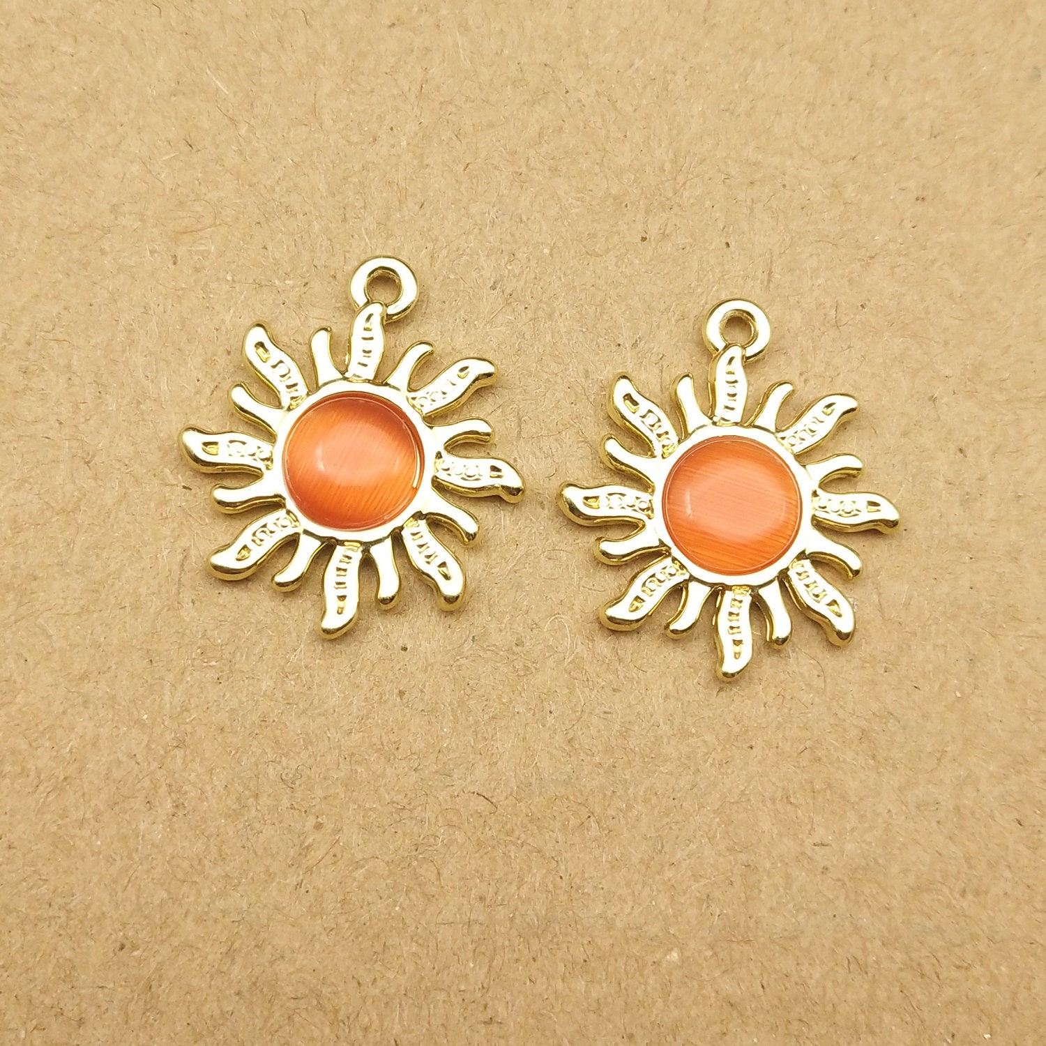 10PCS Sun Charm Rhinestone Charm Craft Supplies. DIY - Etsy