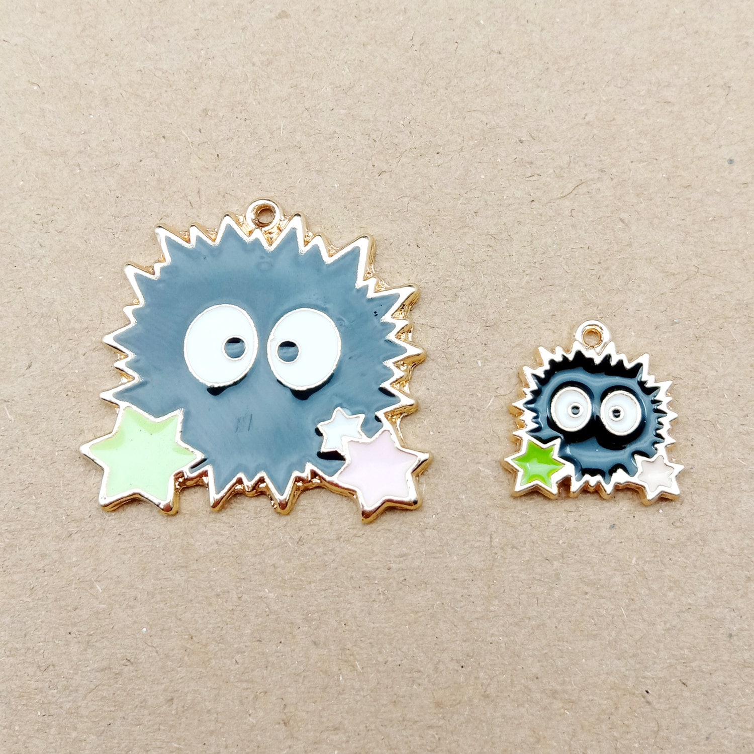 10PCS Enamel Charm Cartoon Charm Gold Charm Craft | Etsy