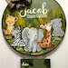 Baby Door Hanger, Jungle Animals Nursery Decor, Safari Themed Hanger - Etsy