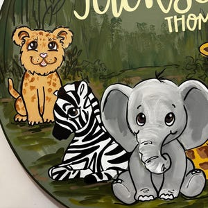 Baby Door Hanger, Jungle Animals Nursery Decor, Safari Themed Hanger - Etsy