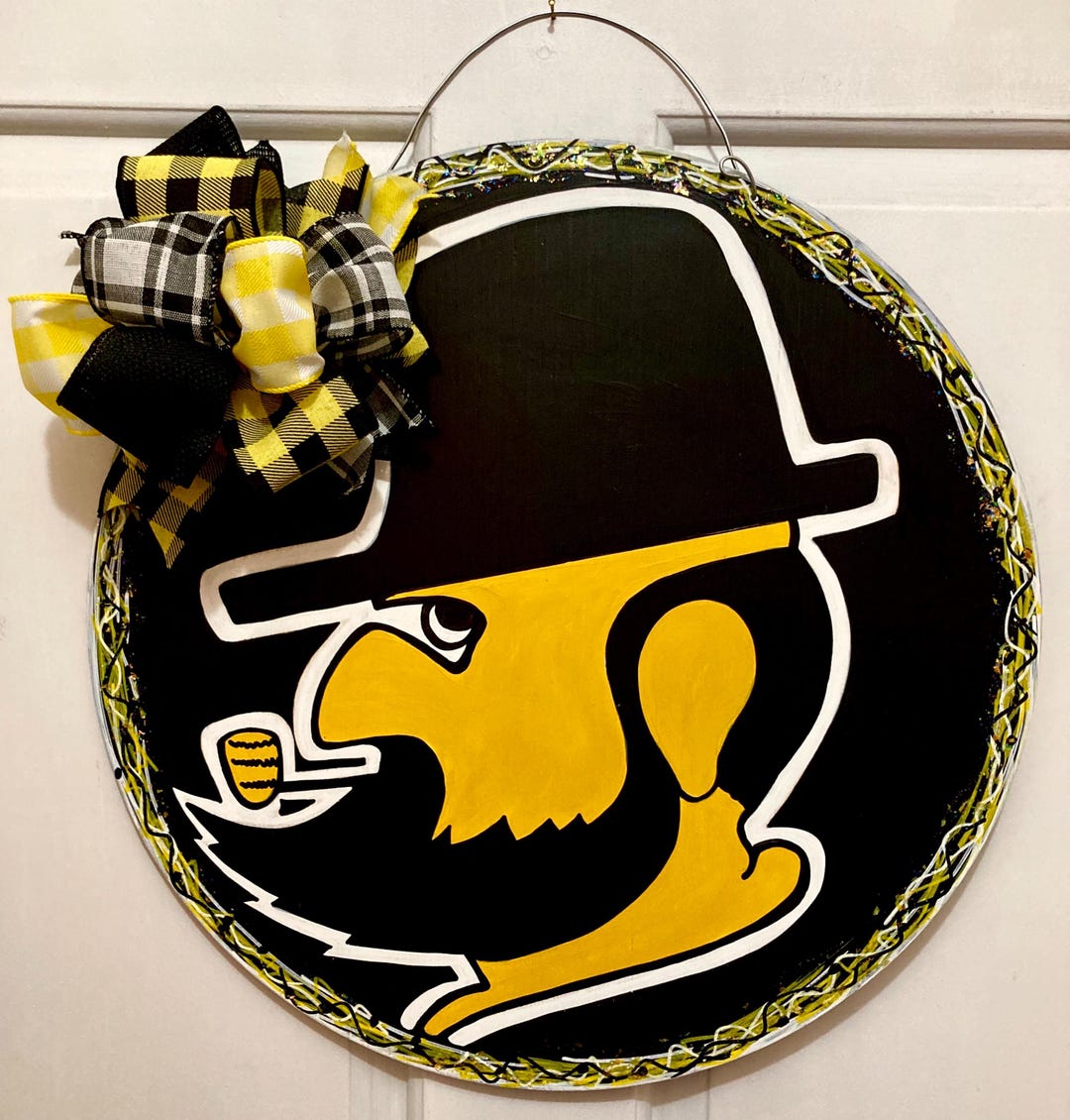 Mascot Door Hanger, Appalachian Mascot Door Decor, Yosef Doorhanger ...