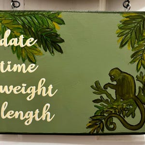 Baby Door Hanger, Jungle Animals Nursery Decor, Safari Themed Hanger - Etsy