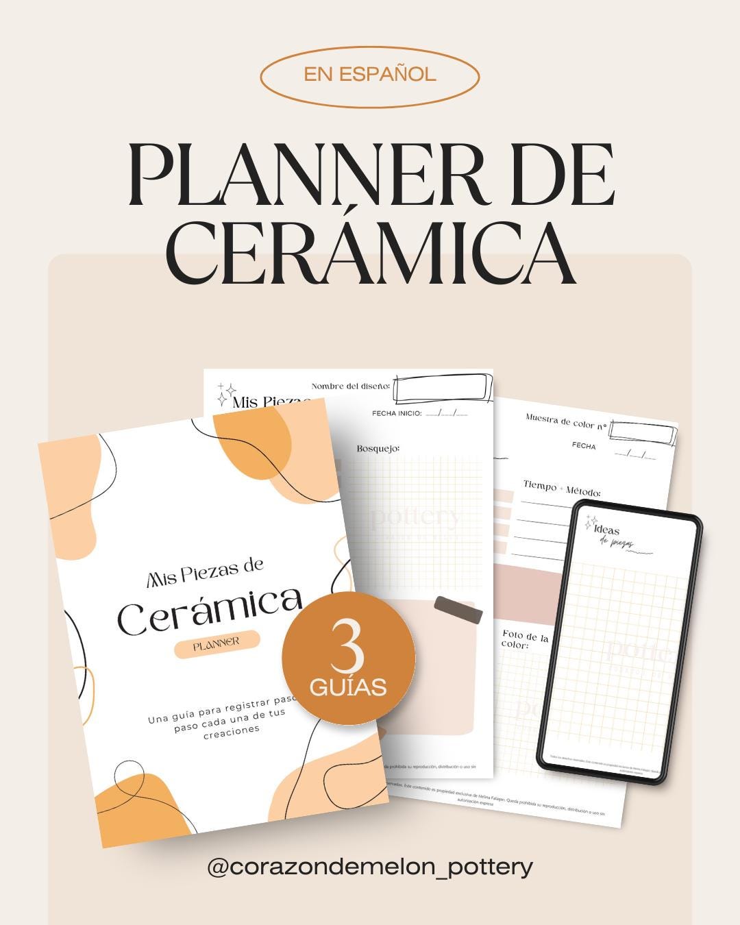 Digital Planner for Potters | Ceramic Project Organizer | Pottery ...