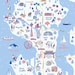 Seattle Illustrated Map - Etsy