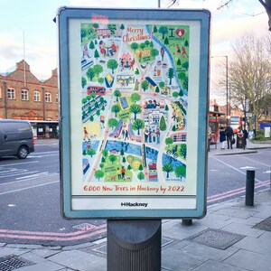 Hackney Illustrated Map - Etsy