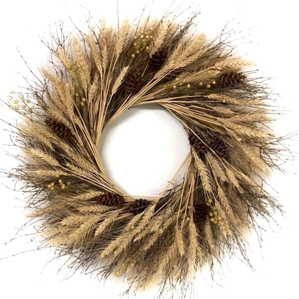 Wheat Wreath - Etsy
