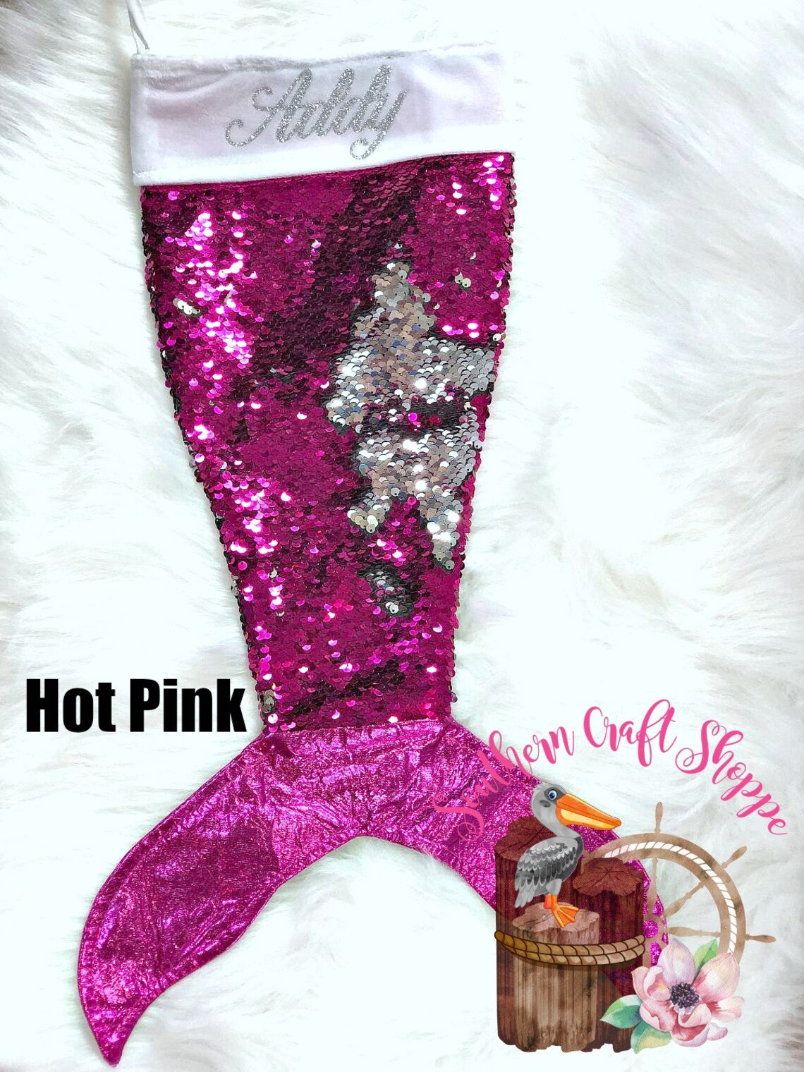 Mermaid Christmas Stockingsequin Mermaid Tail Stocking - Etsy