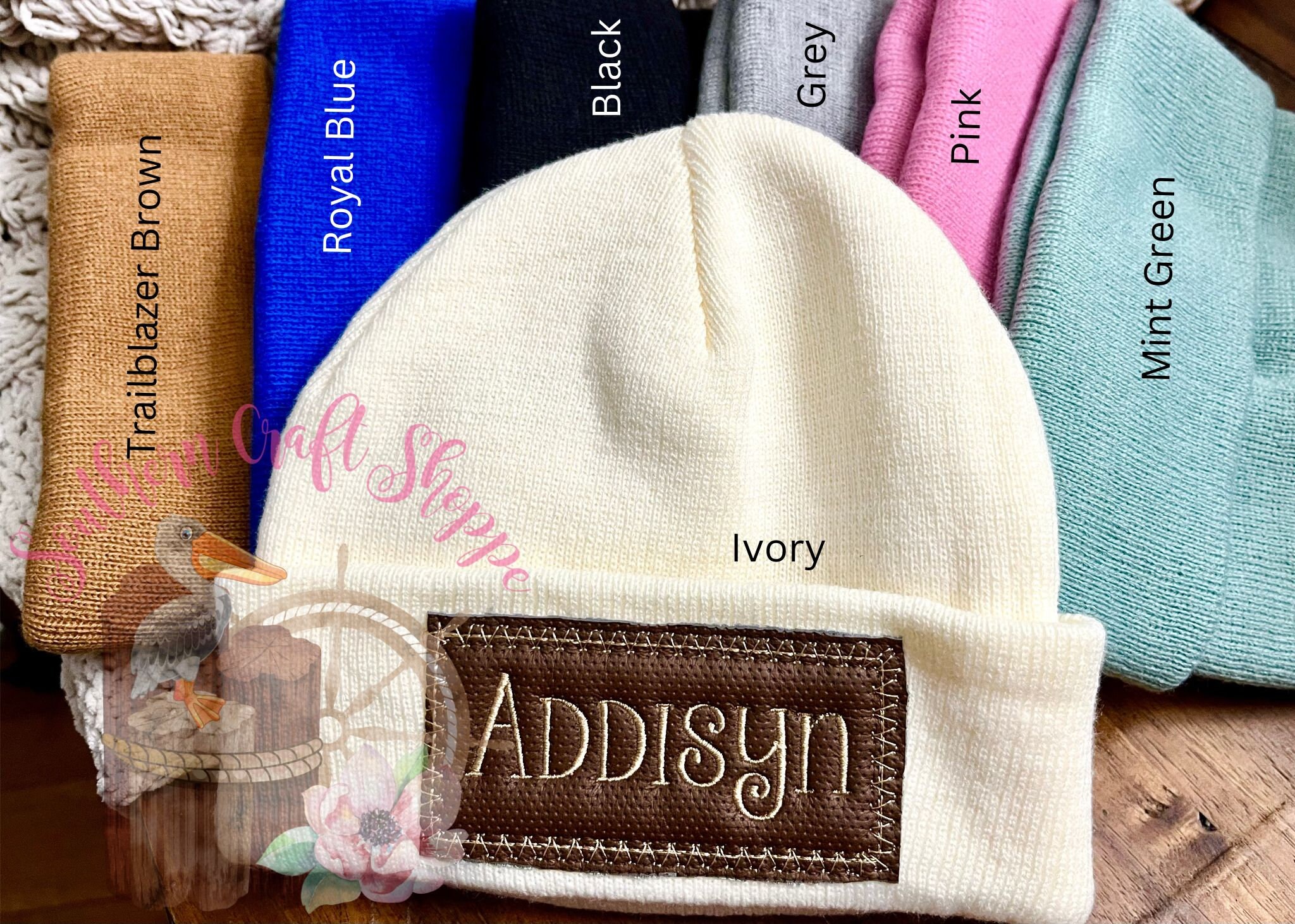 Personalized Beanies Winter Youth/toddler Hats Winter Gear - Etsy