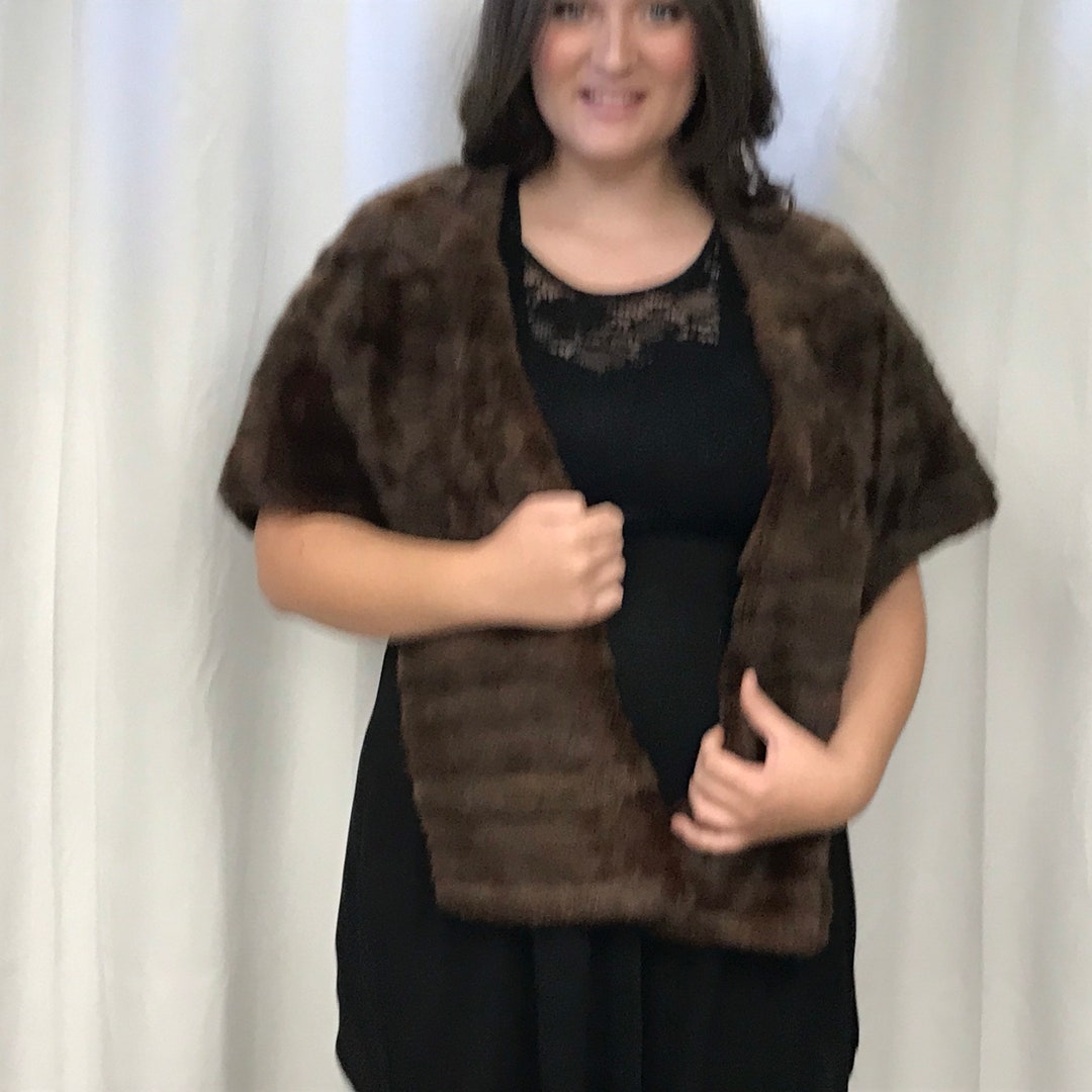 Vintage Squirrel Fur Stolebrown Stolelarge or X Large Size Stole - Etsy