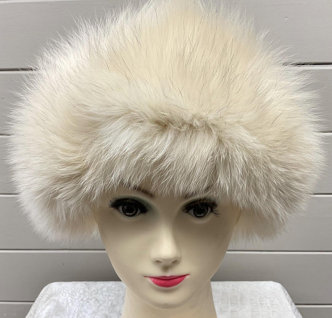 NEW Genuine Arctic Fox Fur Headband - Etsy
