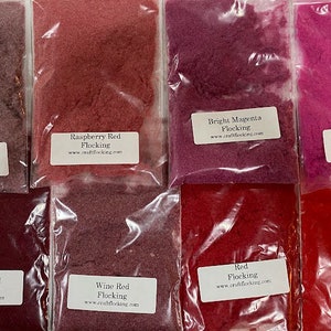 Flocking 1 Oz Pkg - 50 Colors Available!!! You Choose the Color You ...