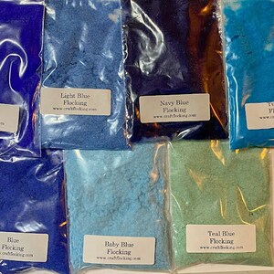 Flocking 1 Oz Pkg - 50 Colors Available!!! You Choose the Color You ...