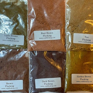 Flocking 1 Oz Pkg - 50 Colors Available!!! You Choose the Color You ...