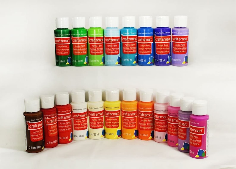 Craft Smart Acrylic Paint Dark Blue 2 Fl.oz. Bottle - Etsy