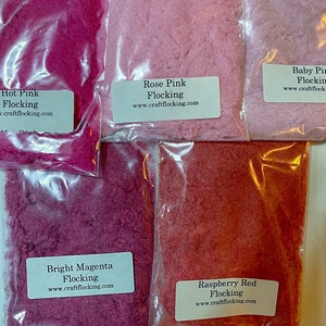 Flocking 1 Oz Pkg - 50 Colors Available!!! You Choose the Color You ...