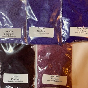 Flocking 1 Oz Pkg - 50 Colors Available!!! You Choose the Color You ...