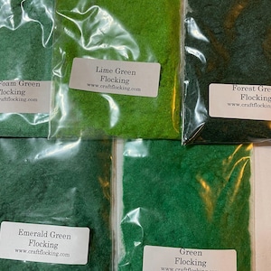 Flocking 1 Oz Pkg - 50 Colors Available!!! You Choose the Color You ...