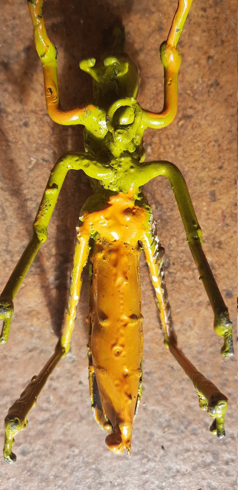 Grasshopper, Locust, Recycled Metal Insect, Beetle, Garden Decoration ...
