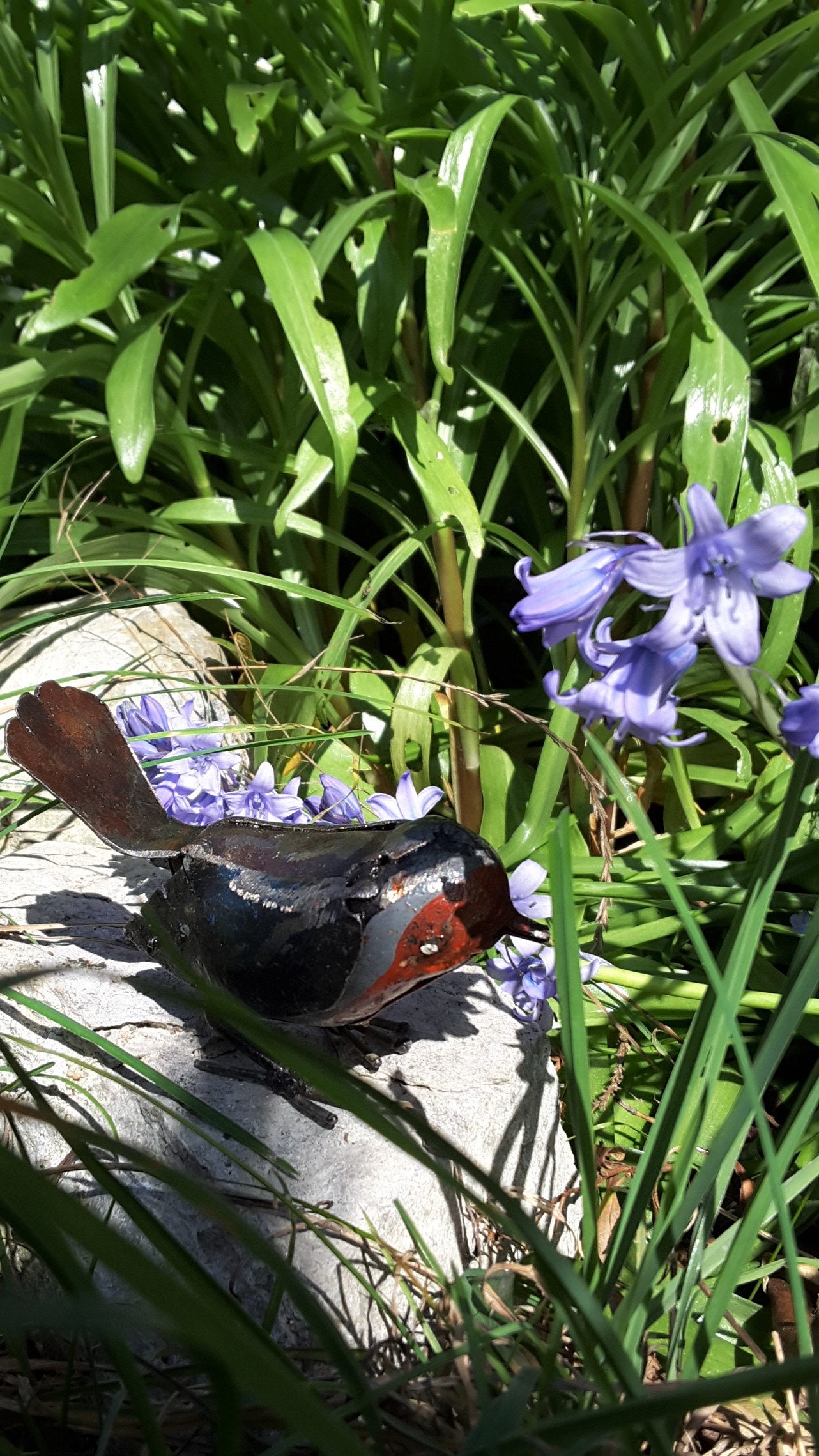 Recycled Metal Red Robin Garden Birds Nature Garden - Etsy