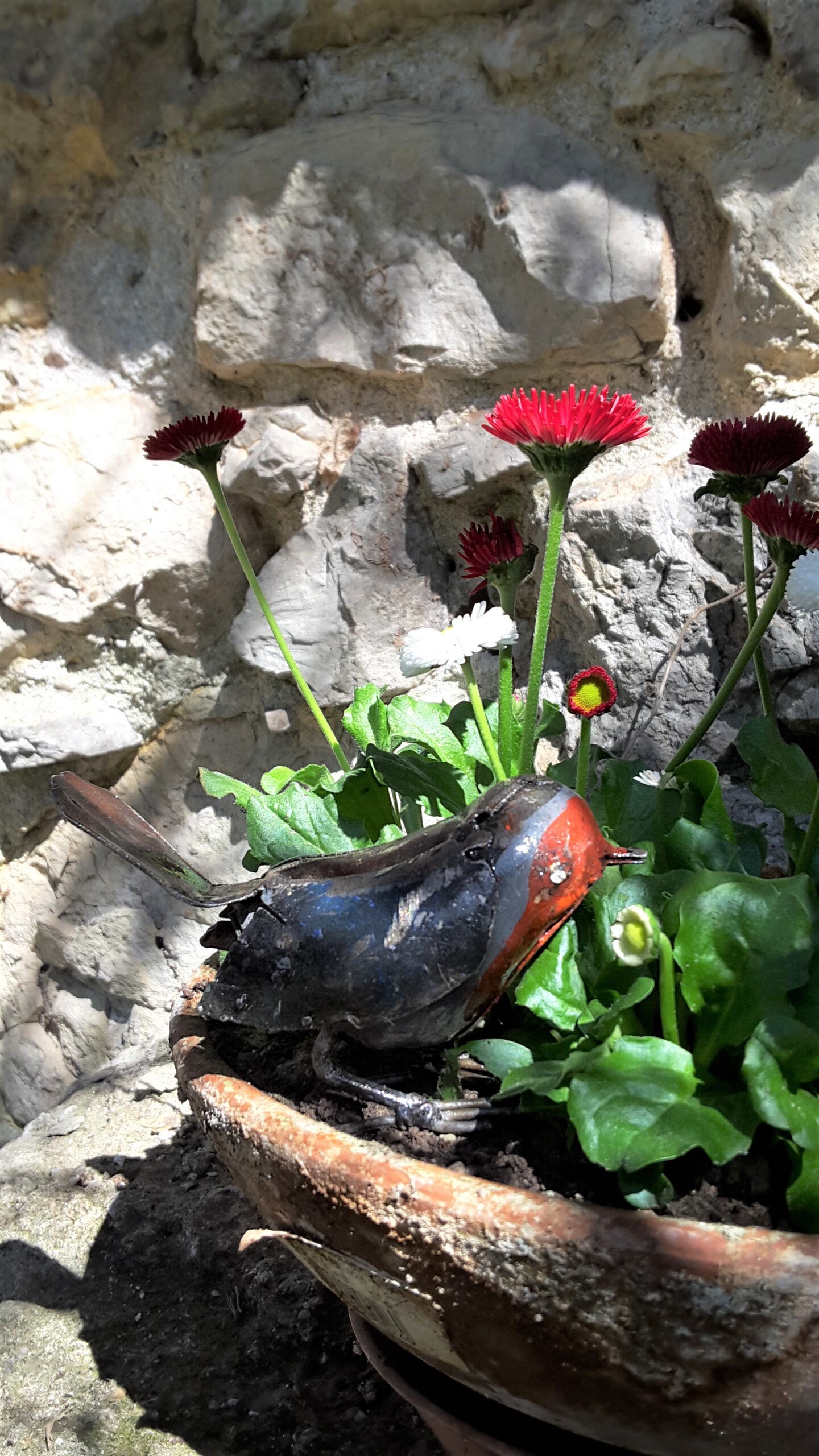 Recycled Metal Red Robin Garden Birds Nature Garden - Etsy