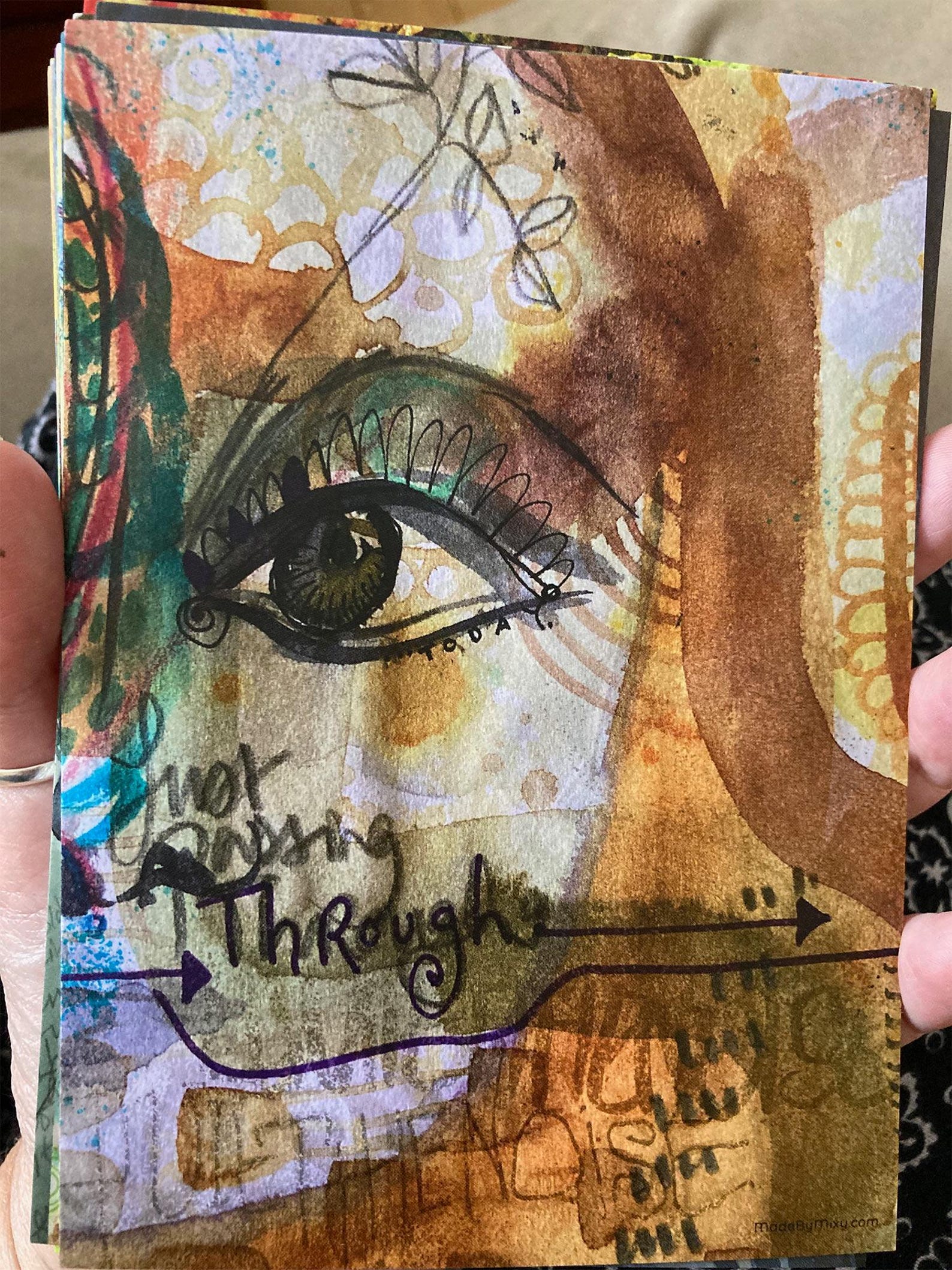 Art Postcard 'just Passing Through' - Etsy