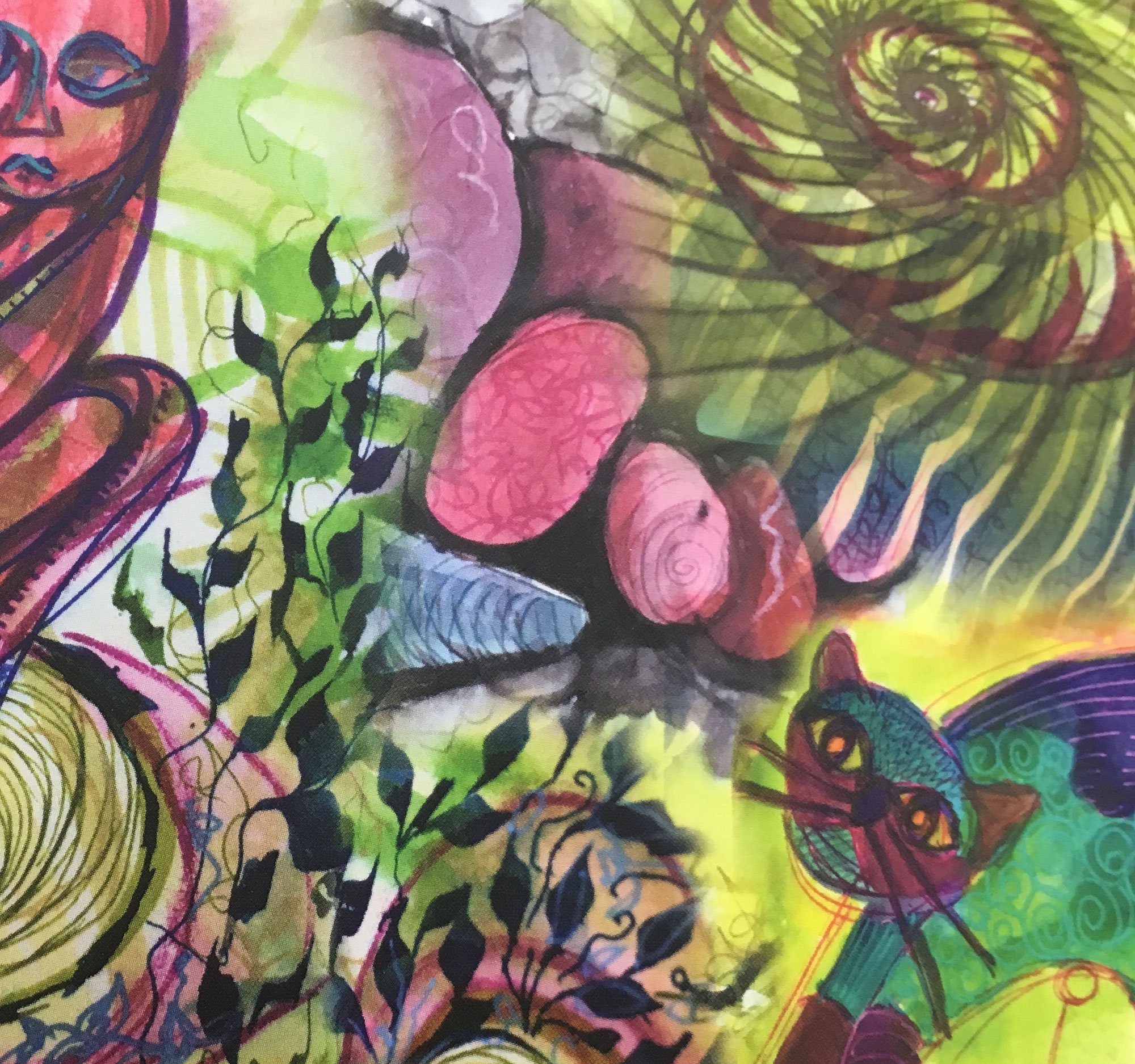 Art Postcard 'three Faces' - Etsy