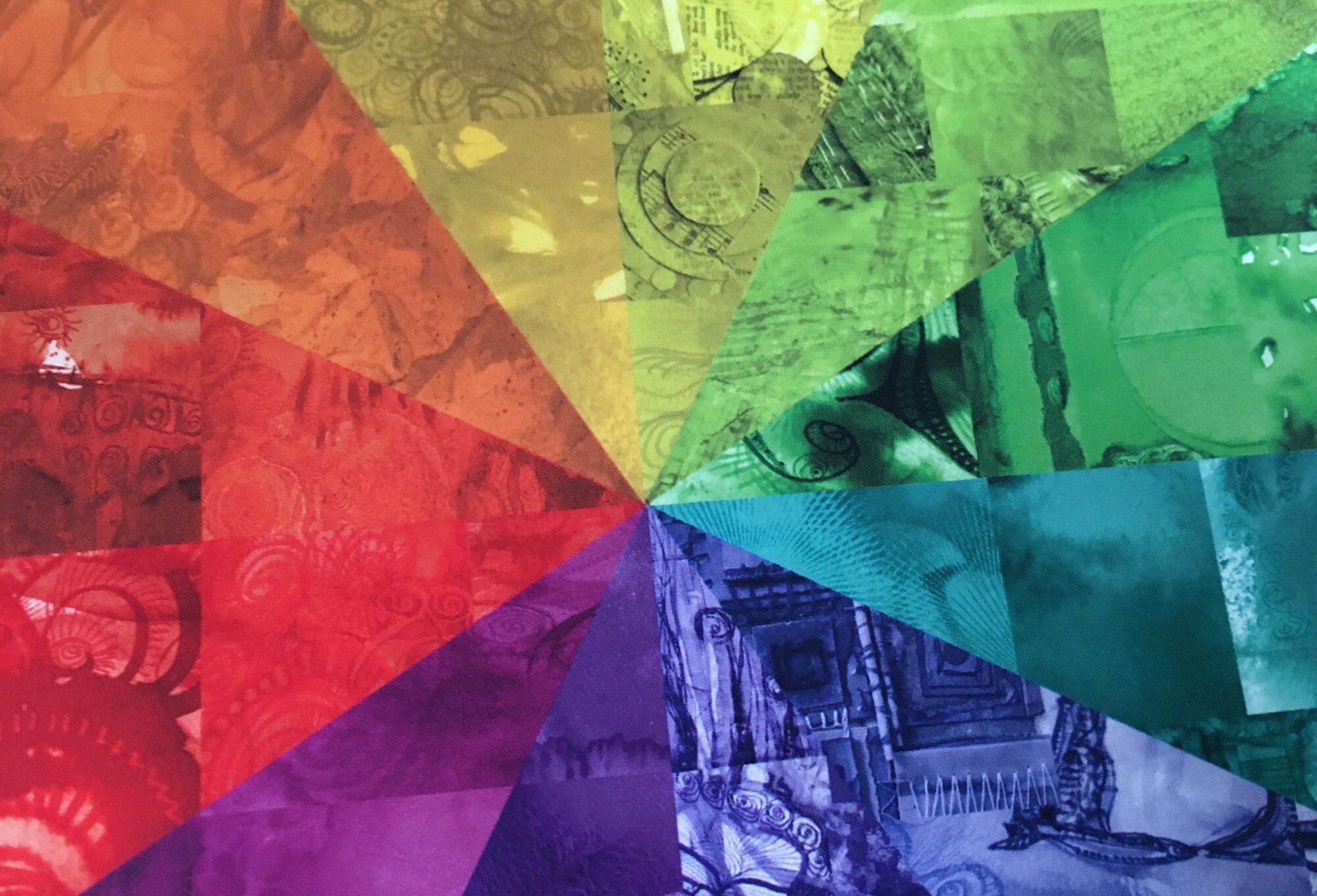 Art Postcard '12 Colors' - Etsy