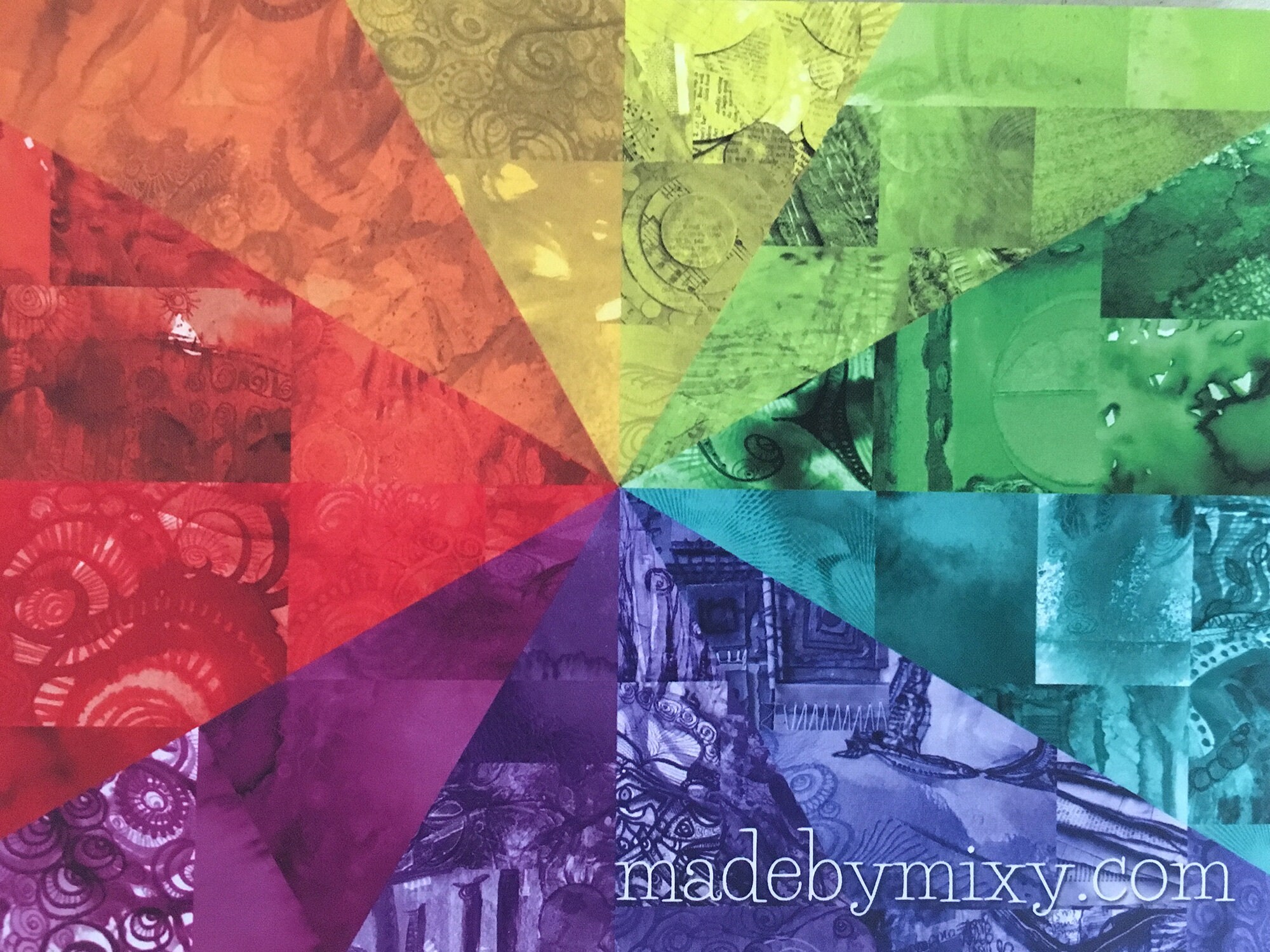 Art Postcard '12 Colors' - Etsy