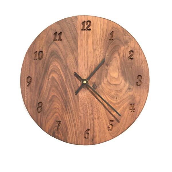 Walnut Clock - Etsy