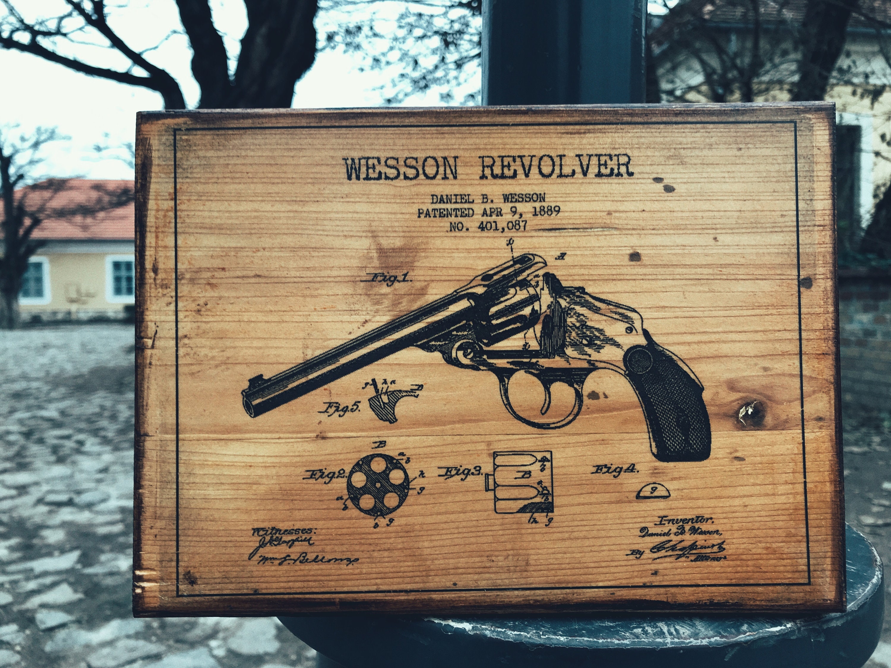 Wesson Revolver Wooden Picture - Etsy