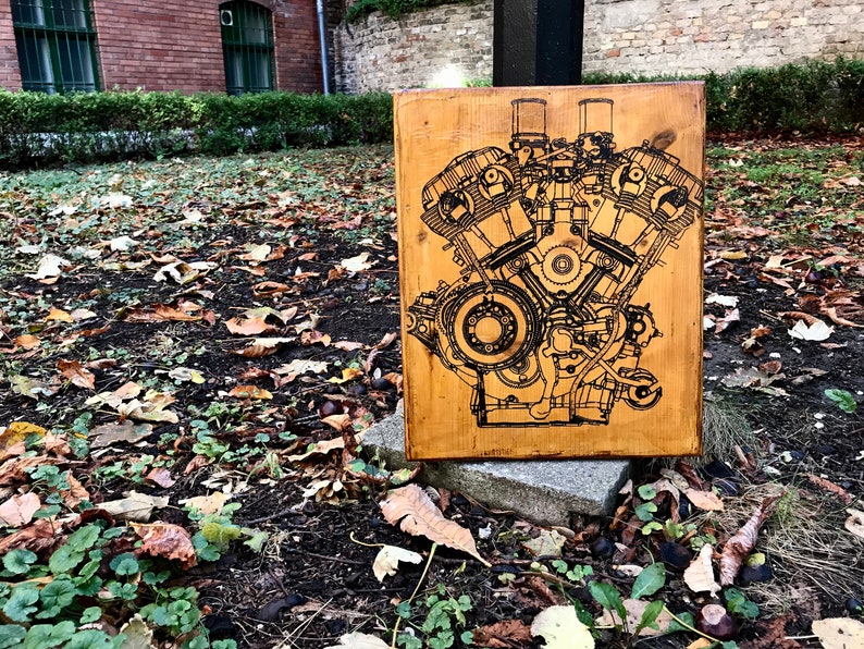 Large Size Harley-davidson VRSC Motorcycle Engine Home Decor - Etsy