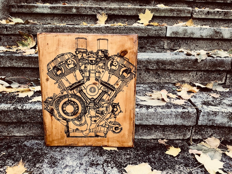 Large Size Harley-davidson VRSC Motorcycle Engine Home Decor | Etsy