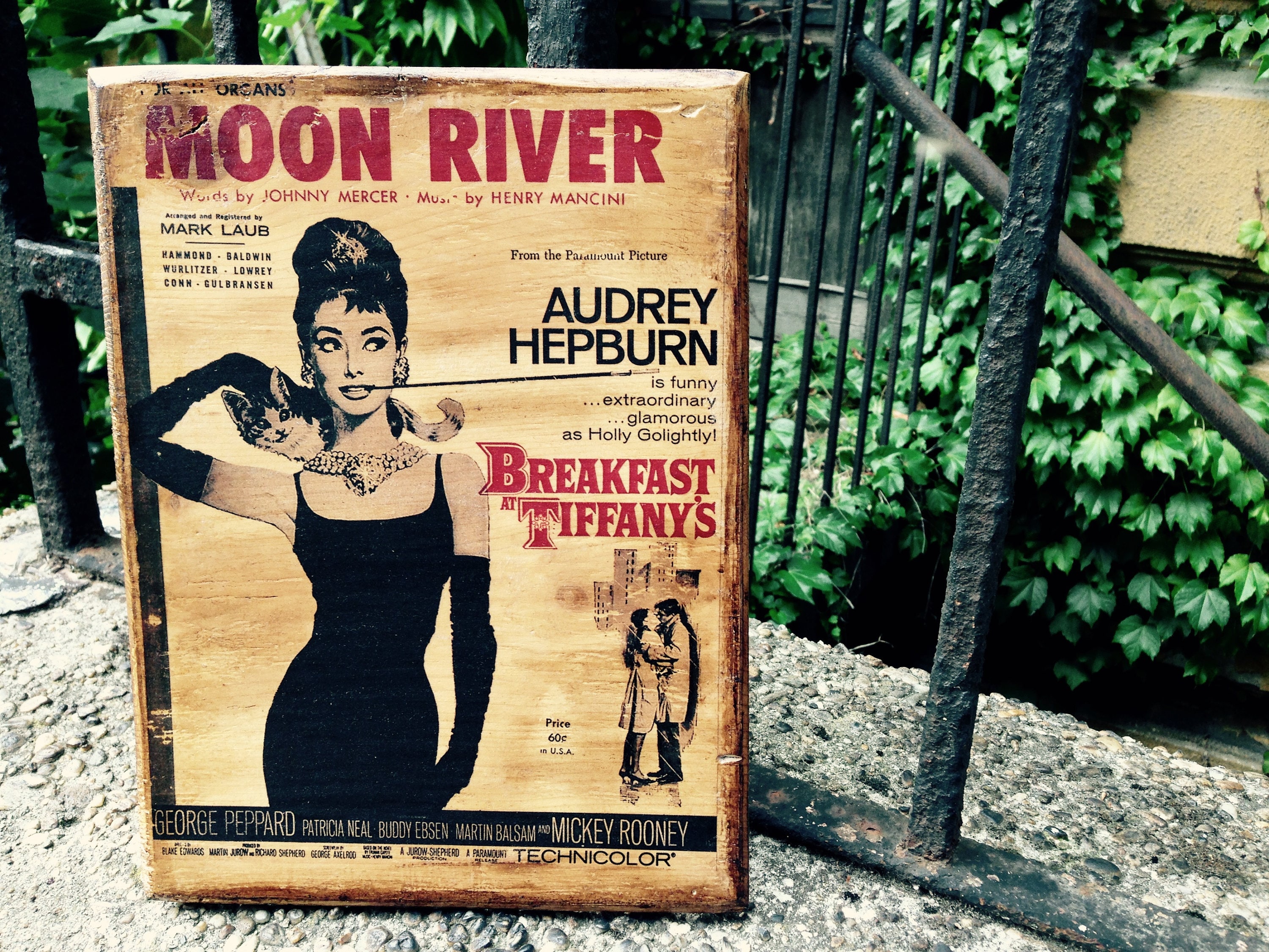 Moon River Audrey Hepburn Film Poster Holz Bild Home Decor | Etsy