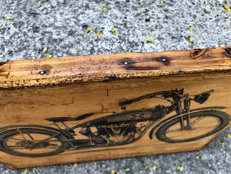 Vintage Excelsior Super X Motorcycle Home Decor Wall Decor Wooden ...