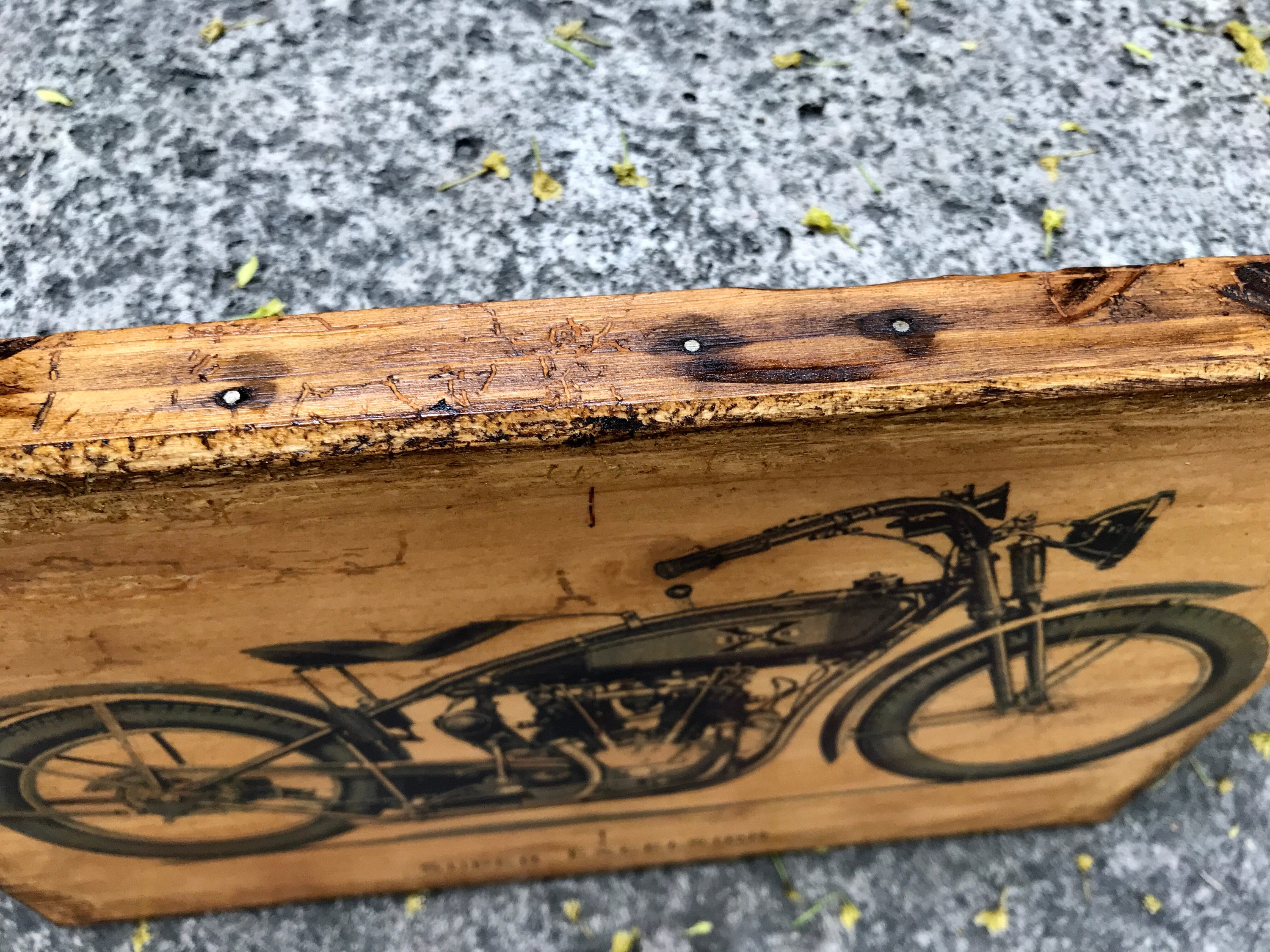 Vintage Excelsior Super X Motorcycle Home Decor Wall Decor Wooden ...