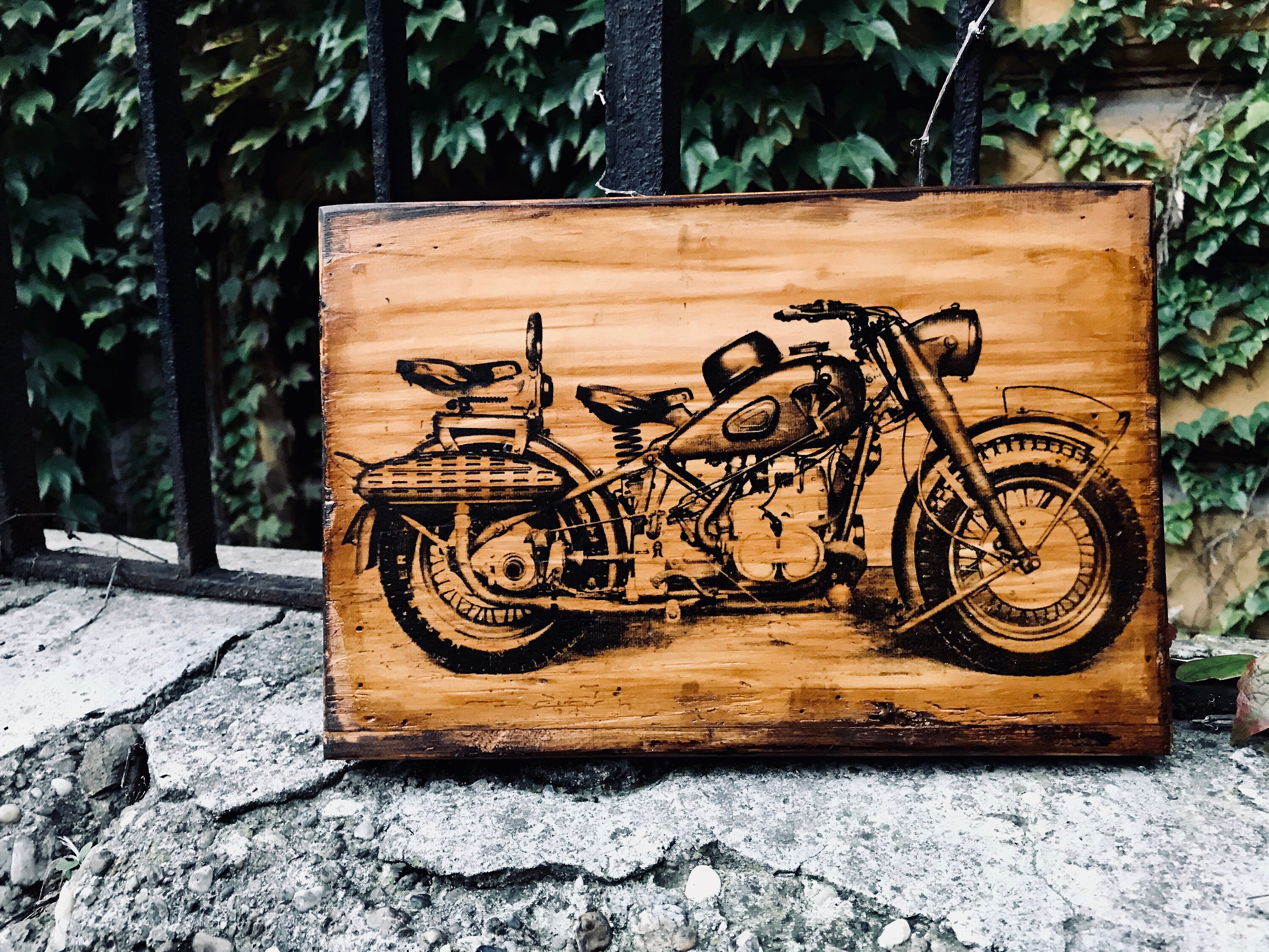 Vintage BMW R75 Motorcycle Home Decor Wall Decor Wooden - Etsy