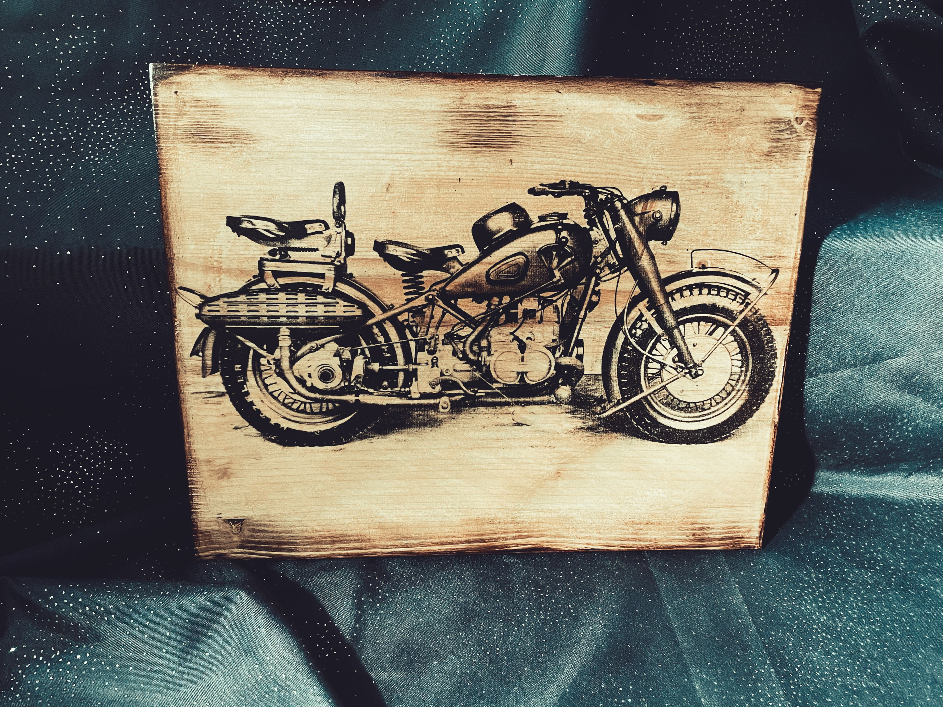 Vintage BMW R75 Motorcycle Home Decor Wall Decor Wooden Picture Art - Etsy