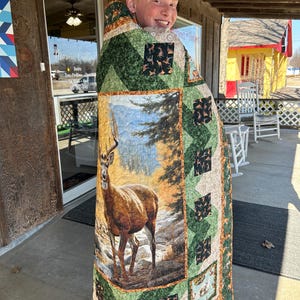 Forest Denizen Quilt Kit – Buck Wild Deer – 50" X 58" – Includes ...