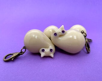 Blobby Cats CUSTOM Cat Charm / Sculpture / Figurine / Cute - Etsy