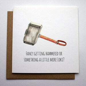 Thor/loki Inspired Birthday/celebration Card Watercolour Design ...