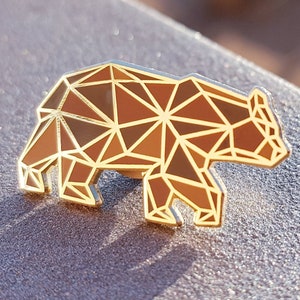 BEAR Enamel Pin - Etsy