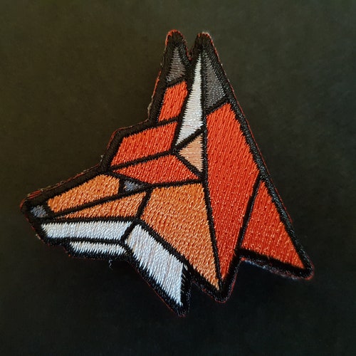 Embroidered Fox Iron on Patch. Embroidered Sew on Patch - Etsy
